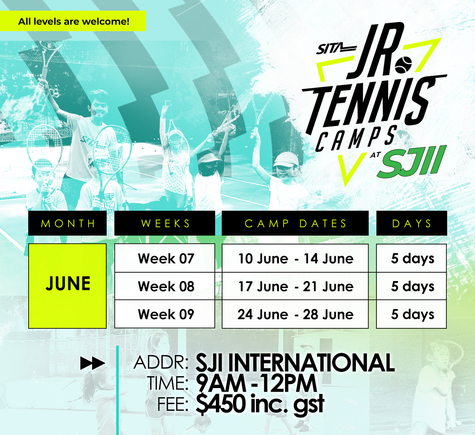 SAINT JOSEPH’S INSTITUTION INTERNATIONAL (SJII) | SITA Tennis Academy